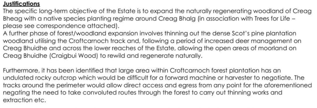 The Balavil Estate - roads, planning applications and changes in land ...